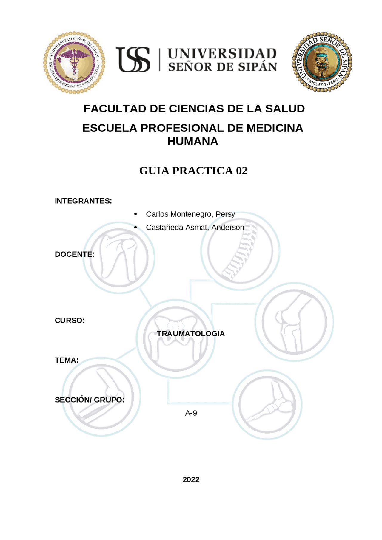 Lesiones traumatológicas | Apuntes de Traumatología | Docsity