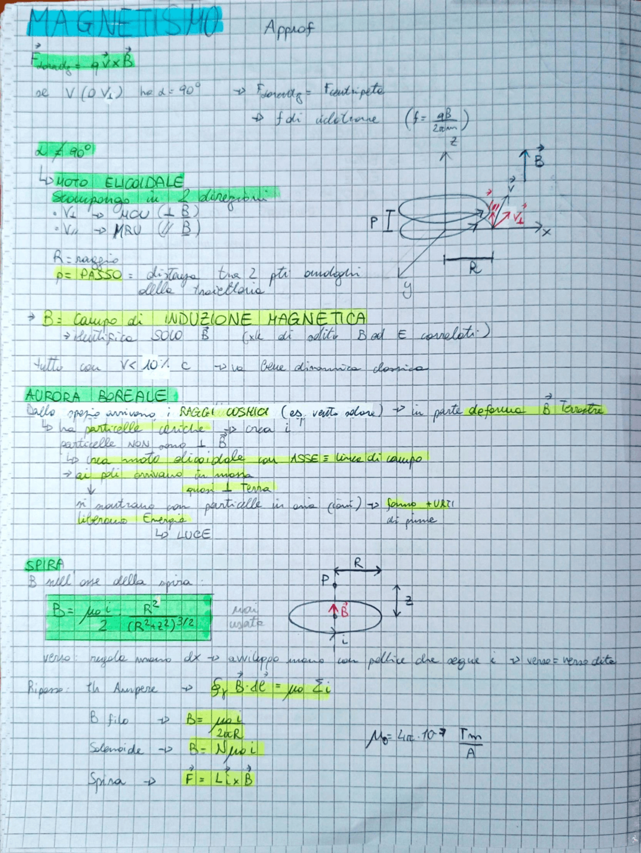 Mangetismo Riassunto E Formulario Schemi E Mappe Concettuali Di Fisica Docsity