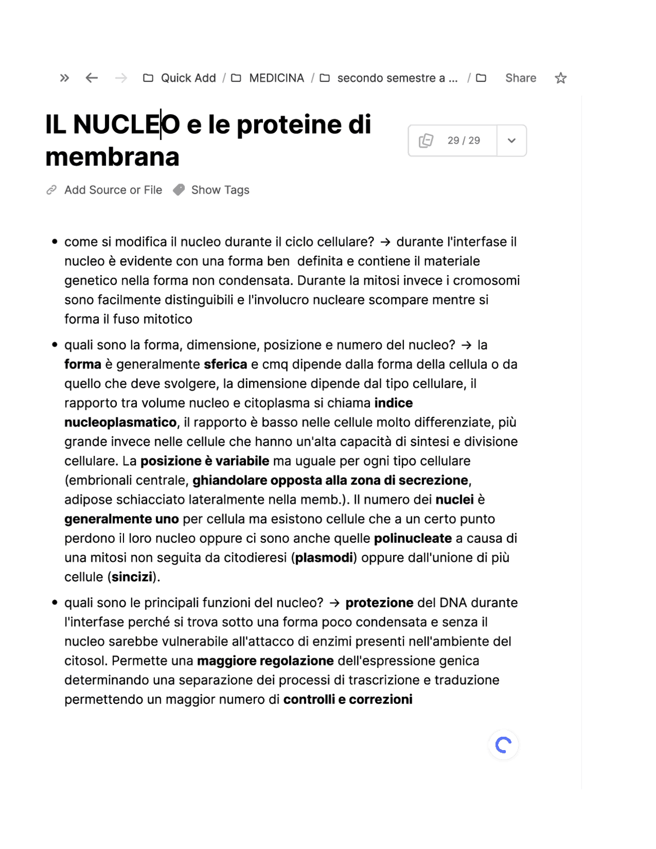 Il Nucleo E Le Proteine Di Membrana Dispense Di Biologia Docsity