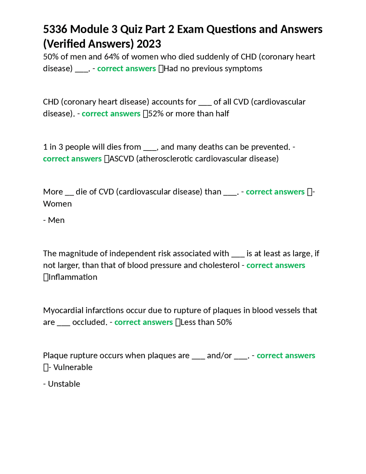 5336 Module 3 Quiz Part 2 Exam Questions and Answers (Verified Answers ...