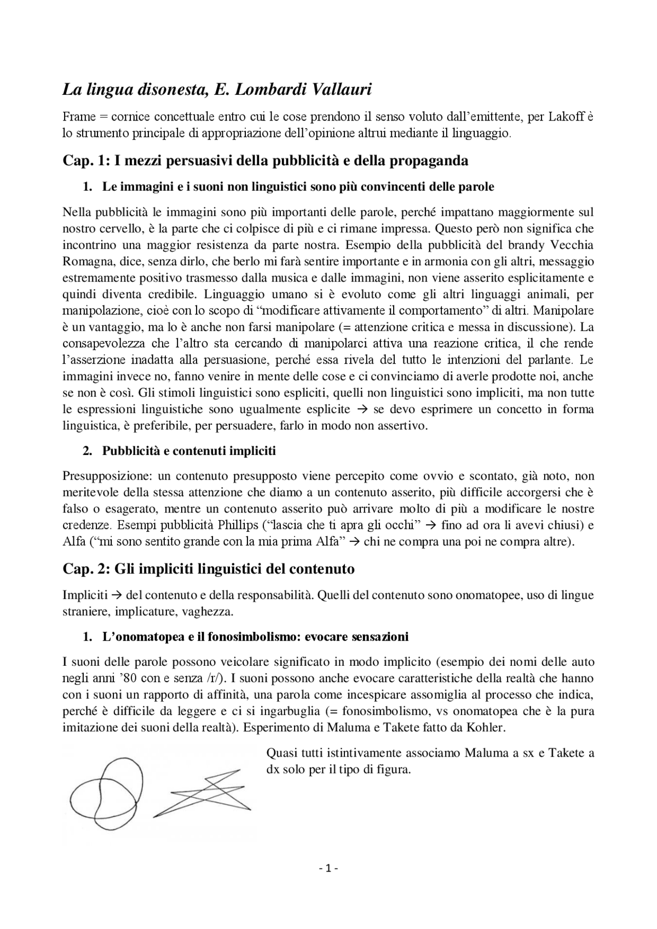 Riassunto de "La lingua disonesta" | Sintesi del corso di Linguistica ...