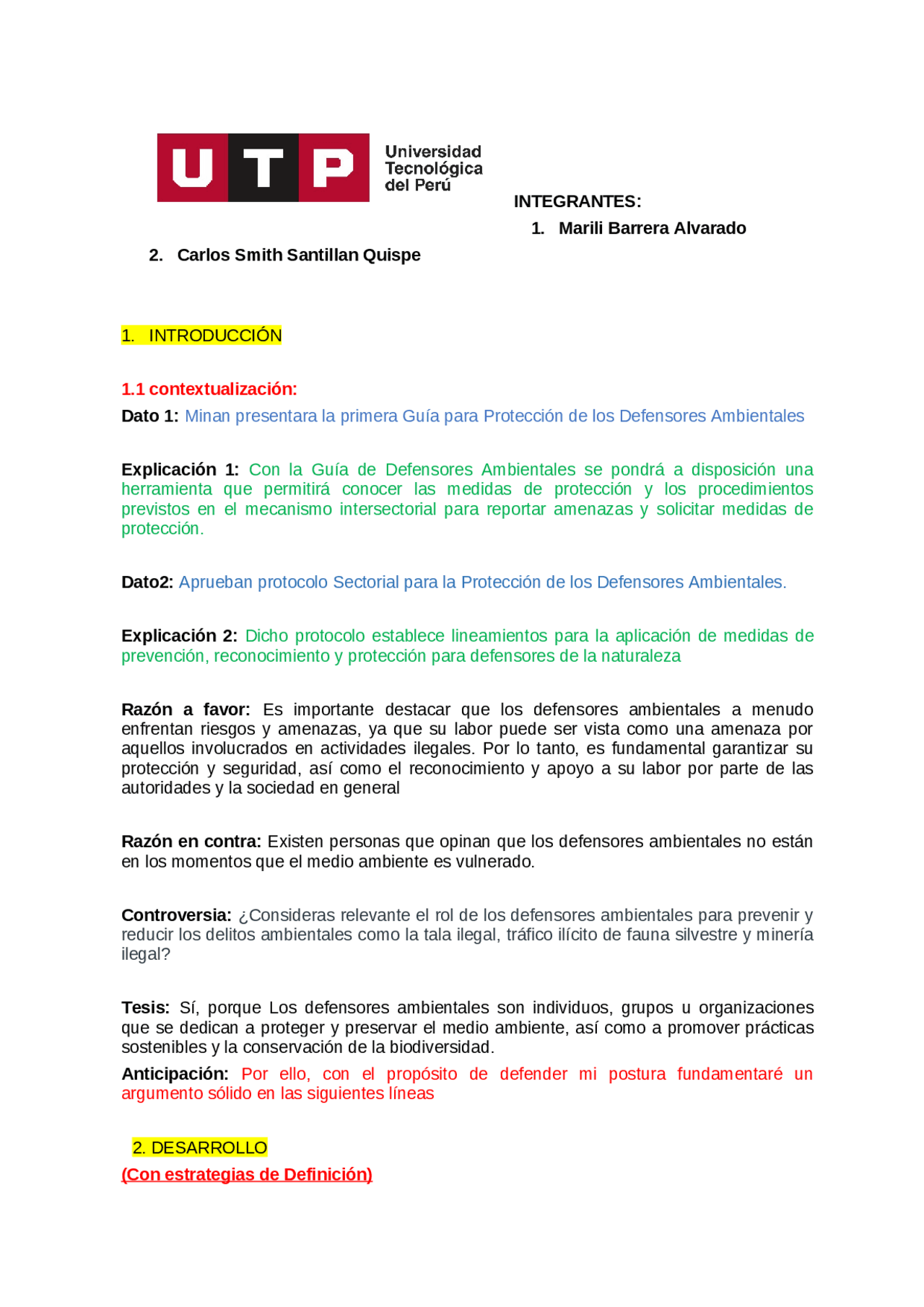Redacción De Un Texto Argumentativo Monografías Ensayos De Redacción