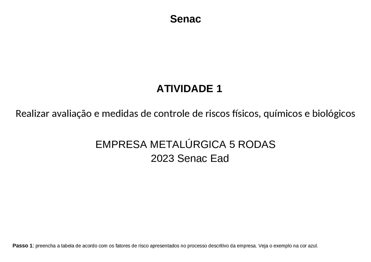 Tecnico Segurança Uc 1 Exercícios Matérias Técnicas Docsity