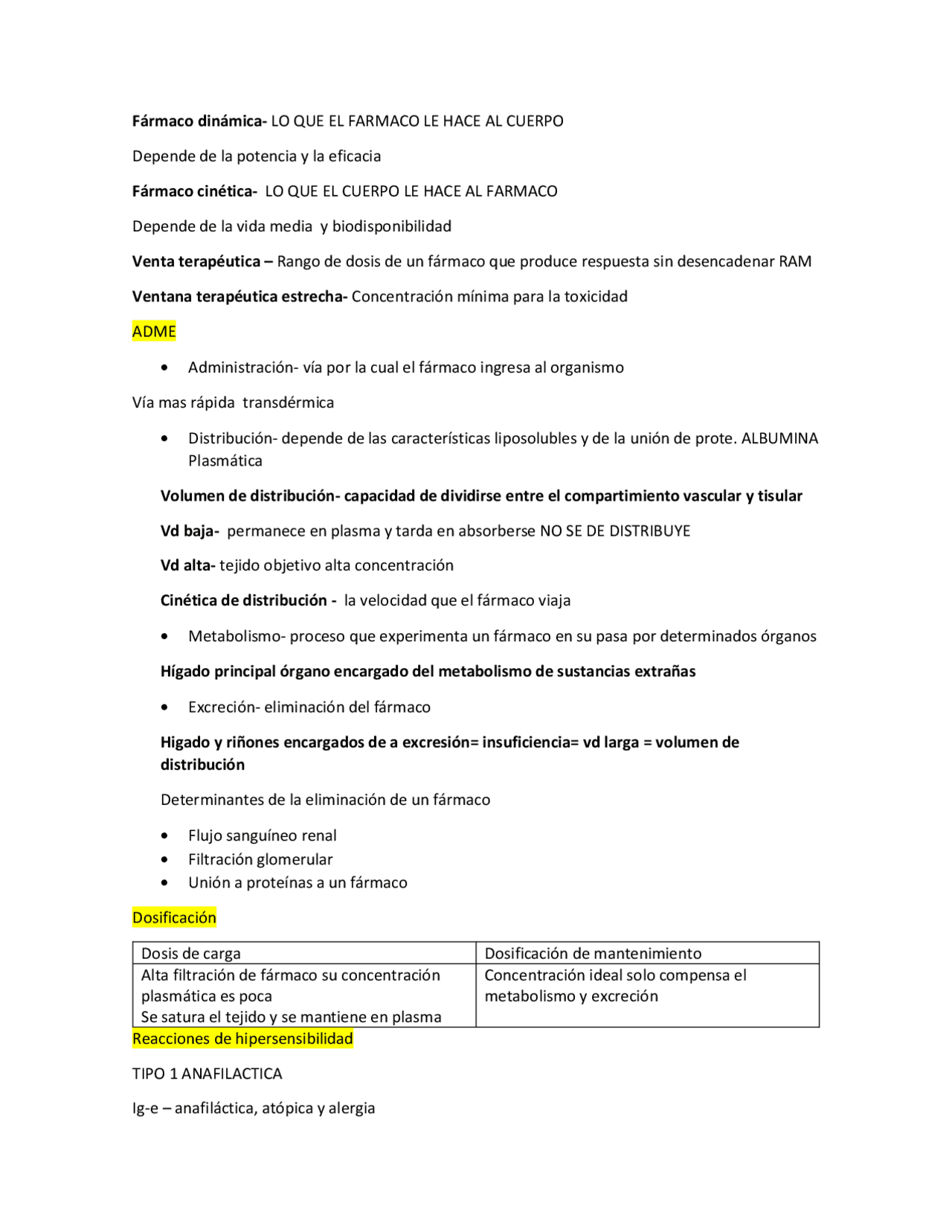 Resumen De Farmacologia Resúmenes De Farmacología Docsity