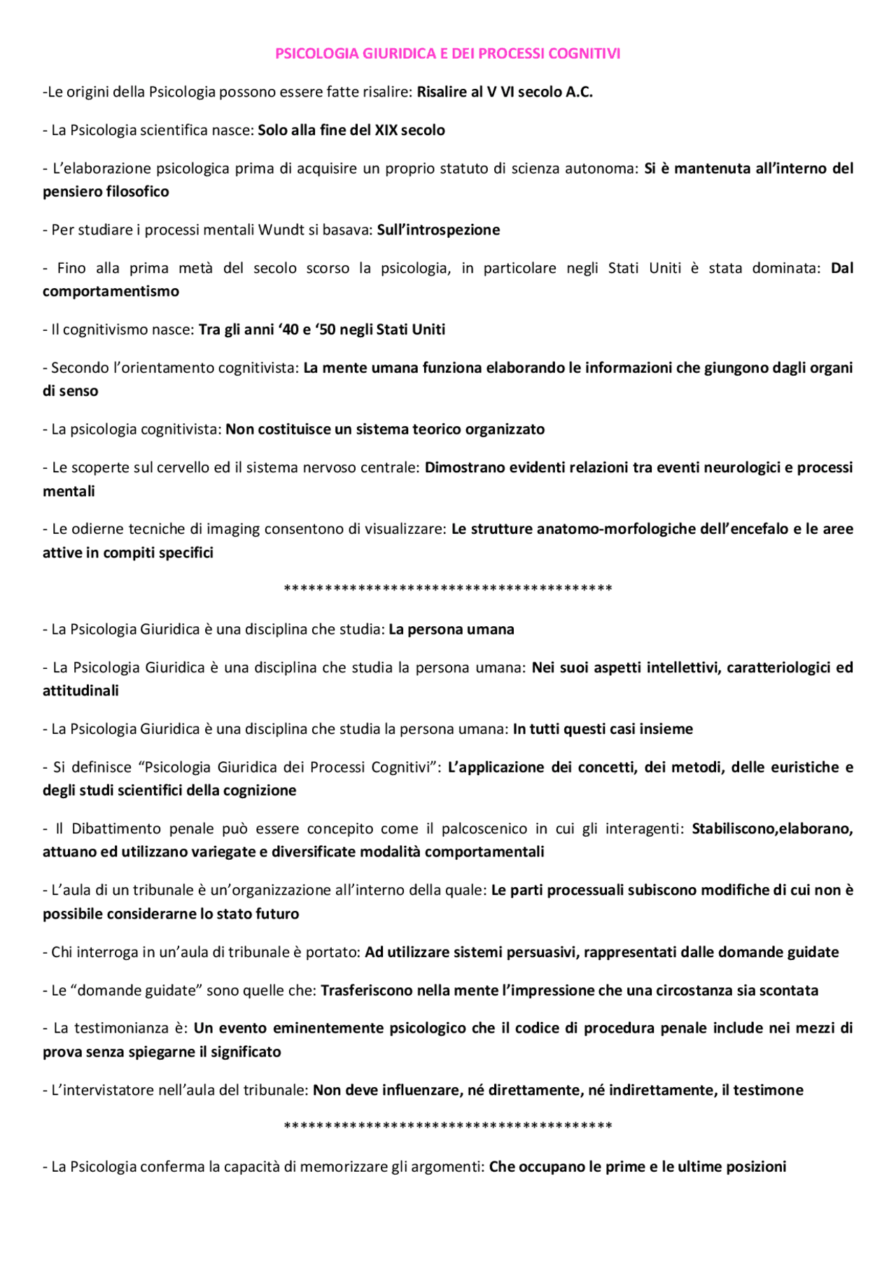 Psicologia Giuridica E Dei Processi Cognitivipaniere Panieri Di