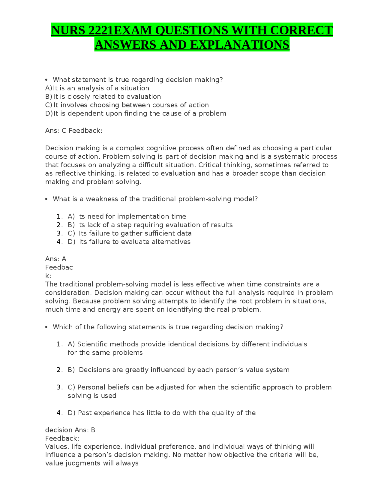 Management Misc Examworkplace Diversity Questions With Correct Answers