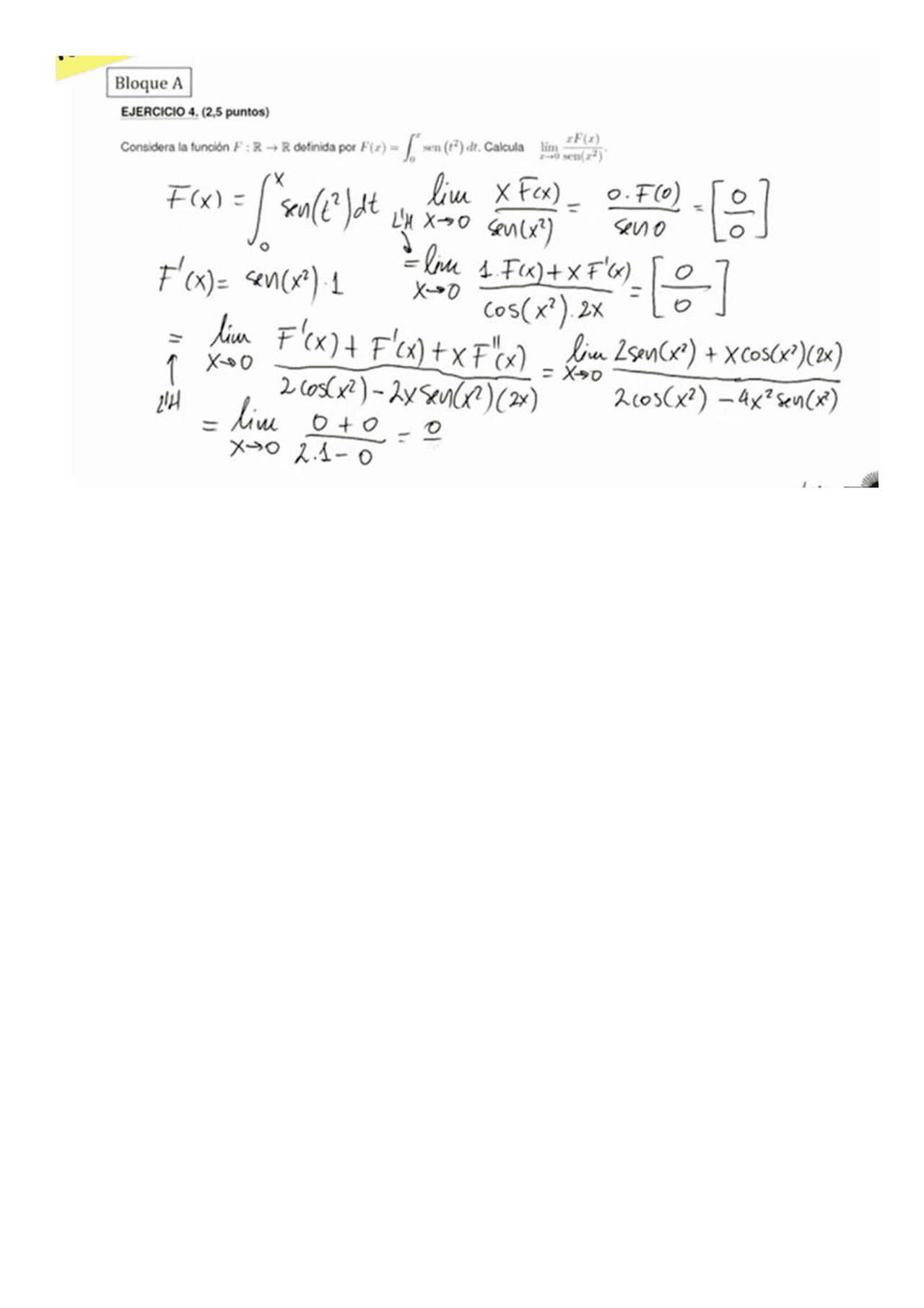 Solucion De La Integral Selectividad 2023 Ejercicios De Matemáticas