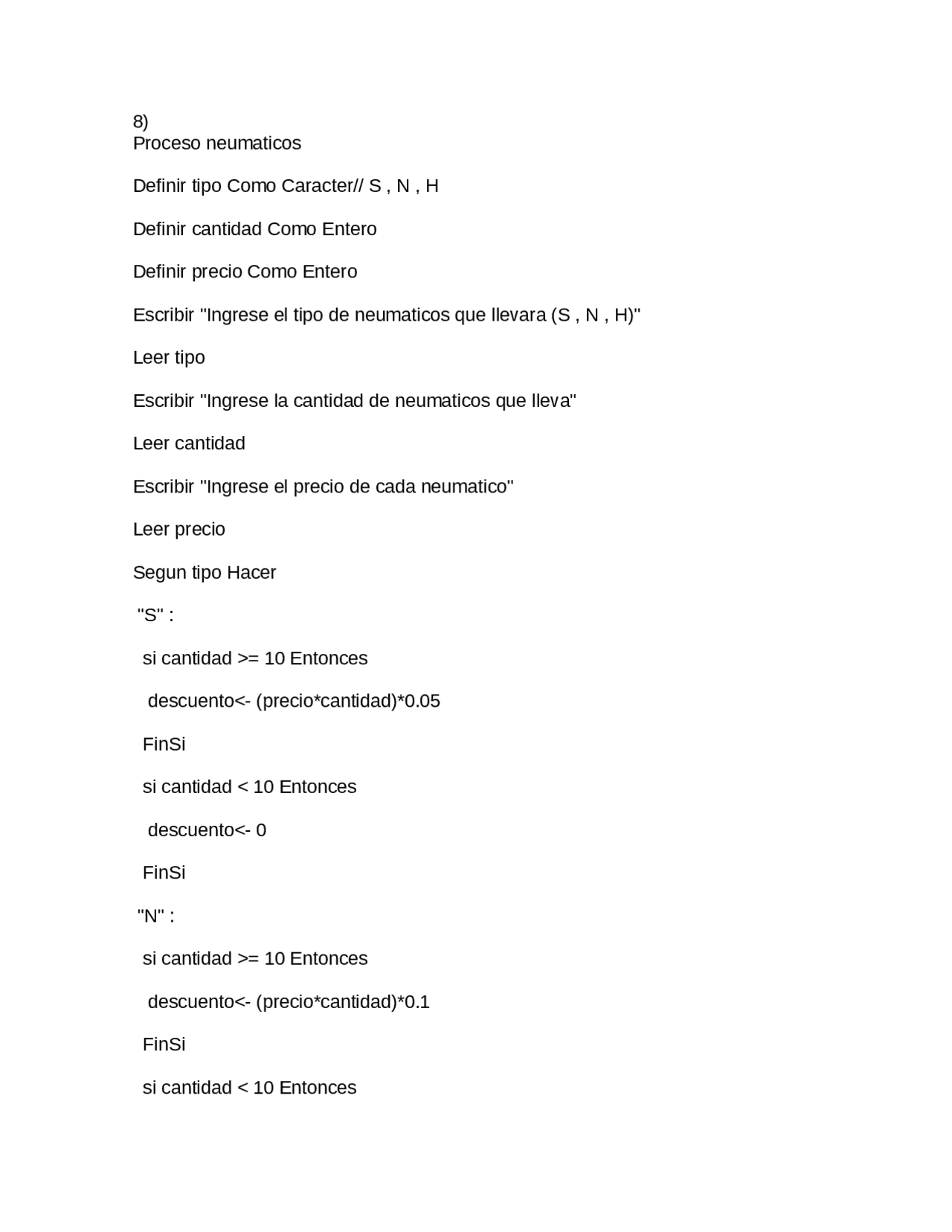 Ejercicios De Reforzamiento Ejercicios De Algoritmos Y Programación