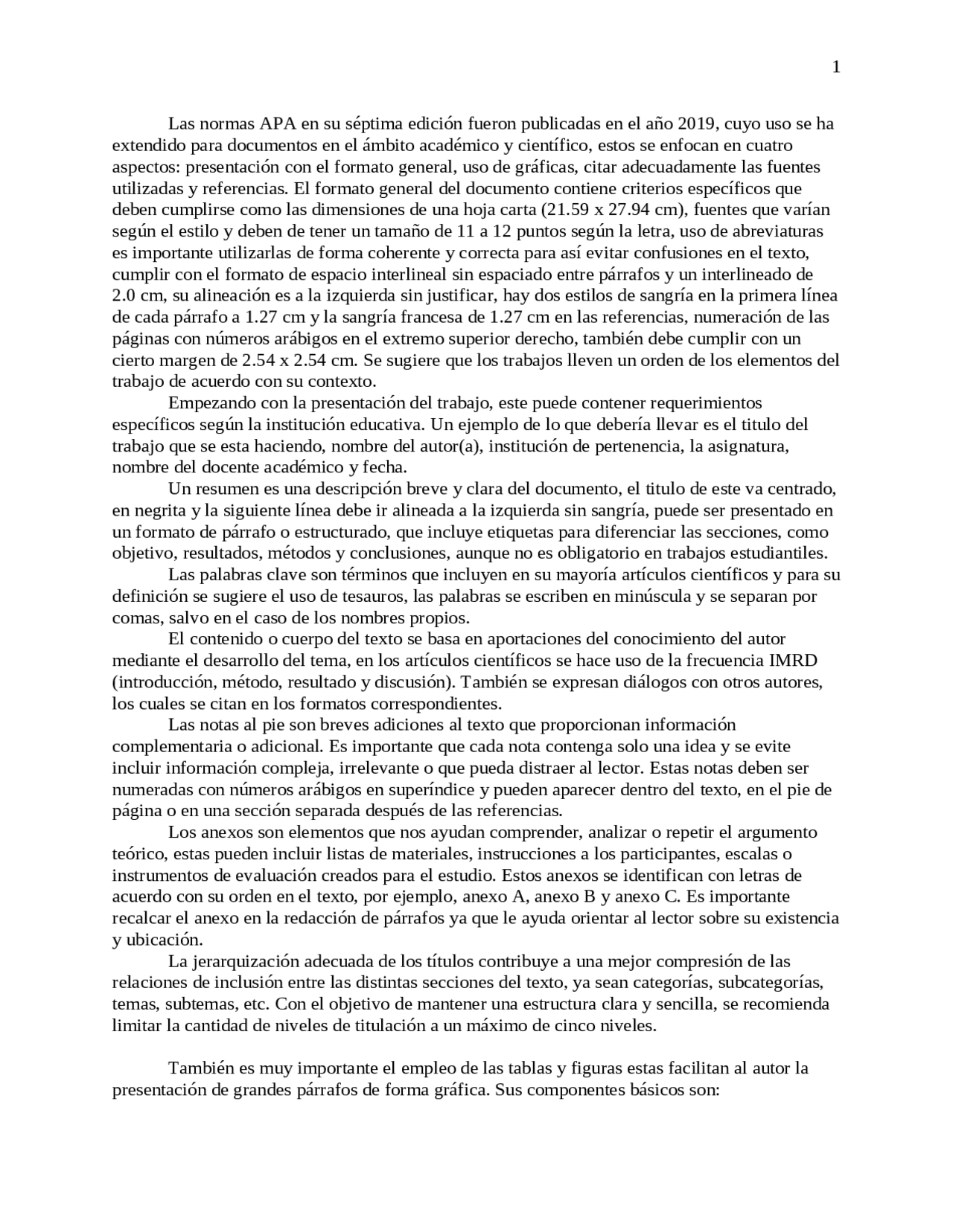 Resumen normas apa formato y plantilla en word | Resúmenes de ...