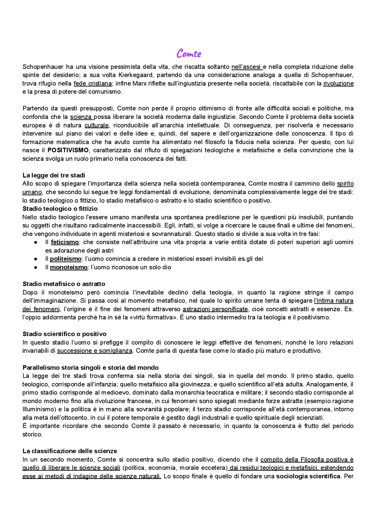 Riassunto Pensiero Comte Darwin Freud Nietzsche Schemes And Mind