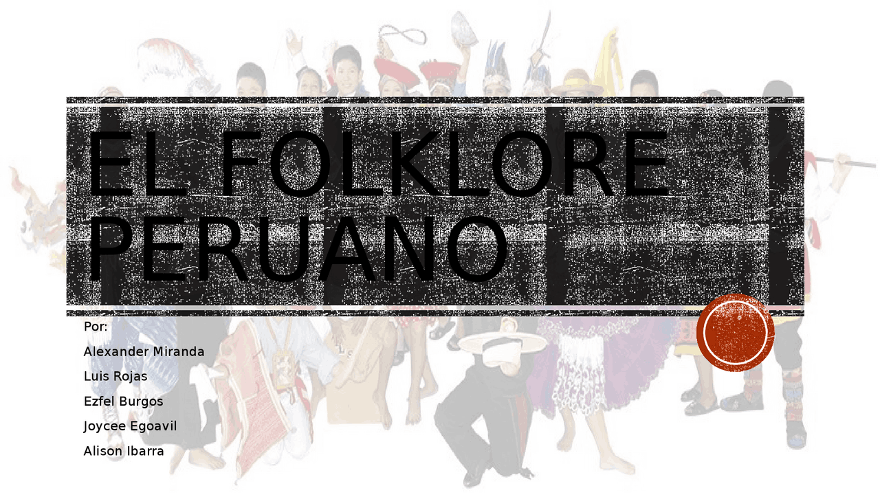 El__Folclore__peruano__pptx organizador | Diapositivas de Historia del Arte | Docsity