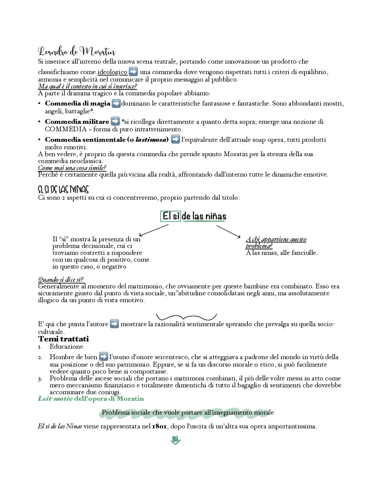 Leandro de Moratin, El Si de Las Ninas | Appunti di Letteratura ...