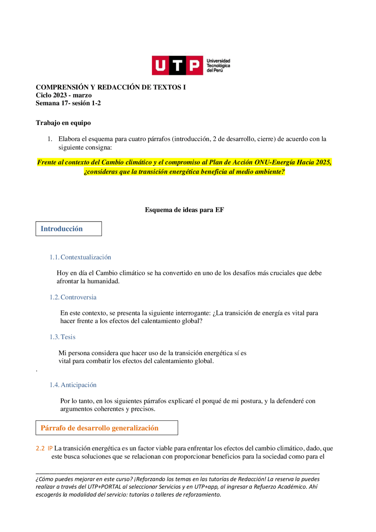 Examen final de Compresión y Redacción de Textos de la semana 18 | Exámenes de Derecho | Docsity
