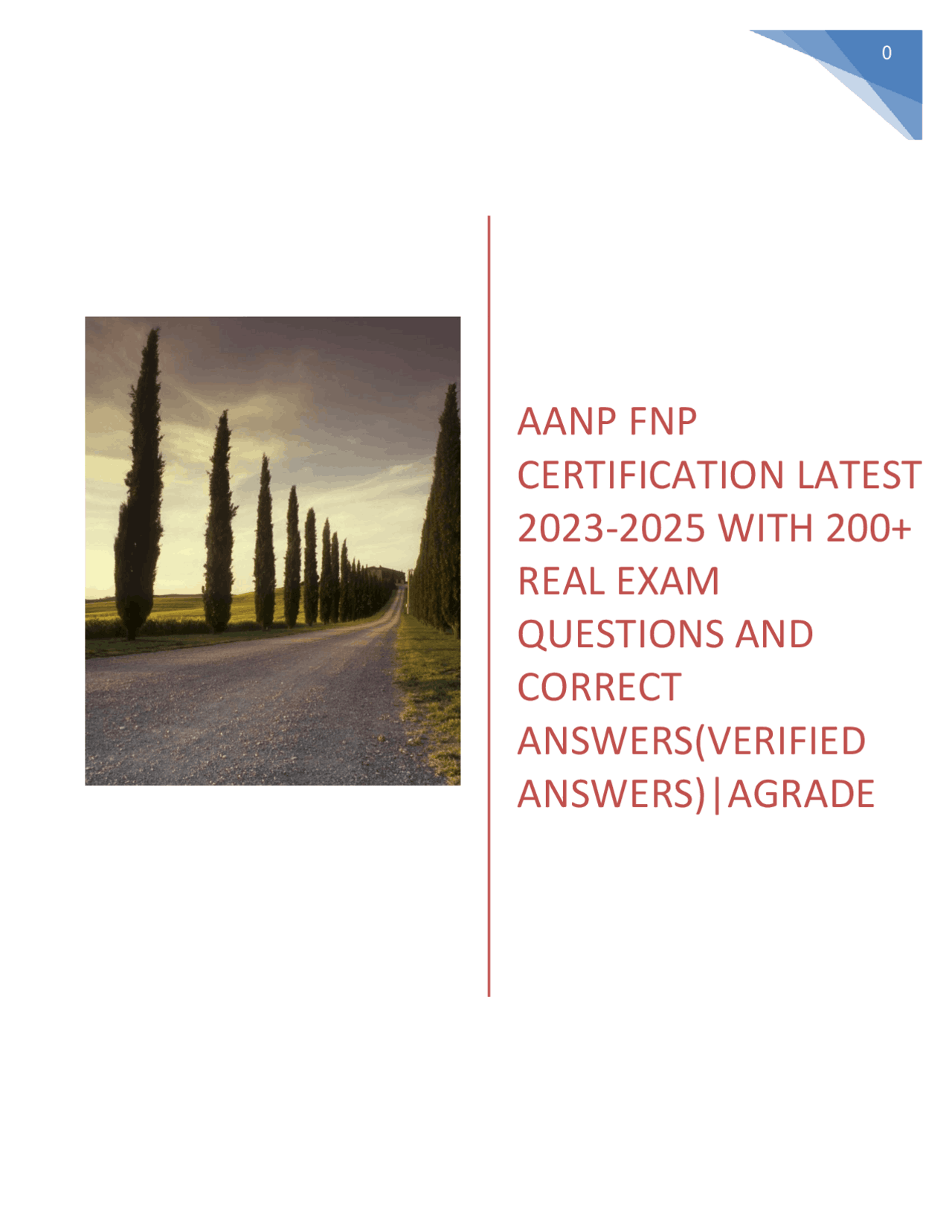 AANP FNP CERTIFICATION LATEST 2023-2025 WITH 200+ REAL EXAM QUESTIONS ...