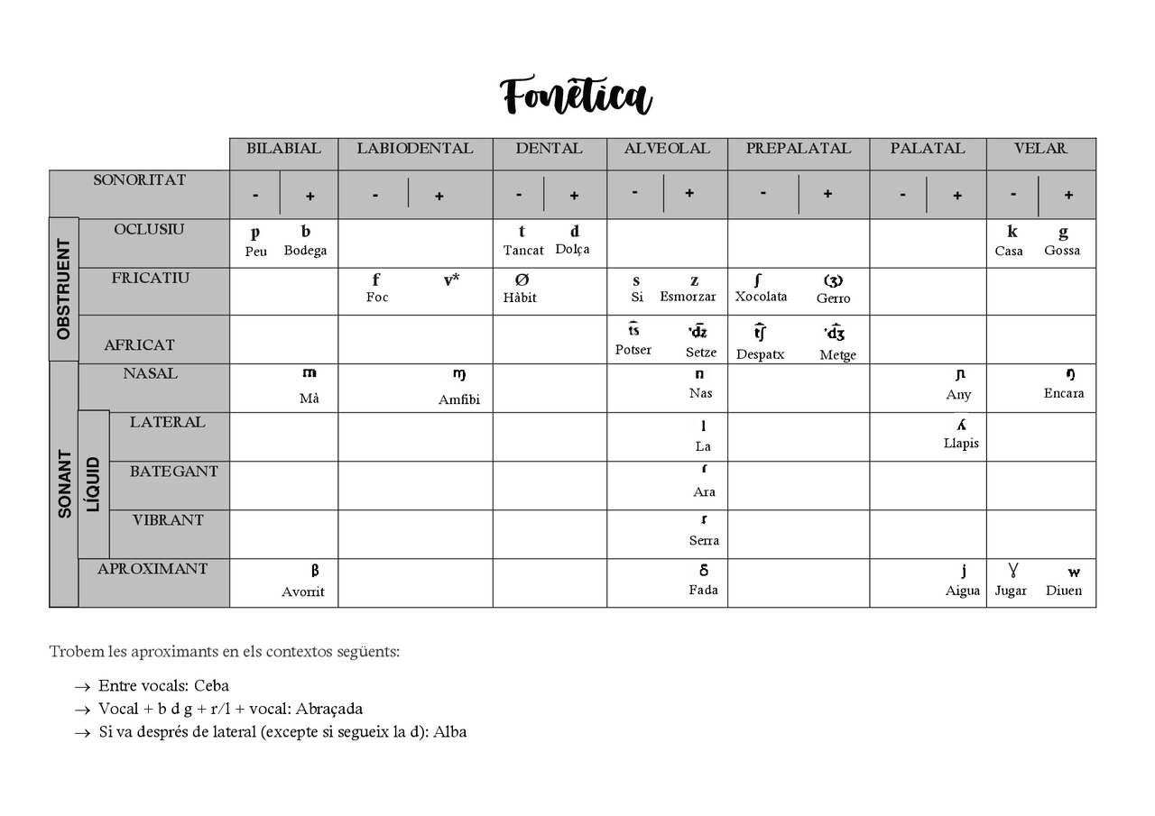 Explica Como Utilizar La Fonética En Catalán Correctamente Apuntes