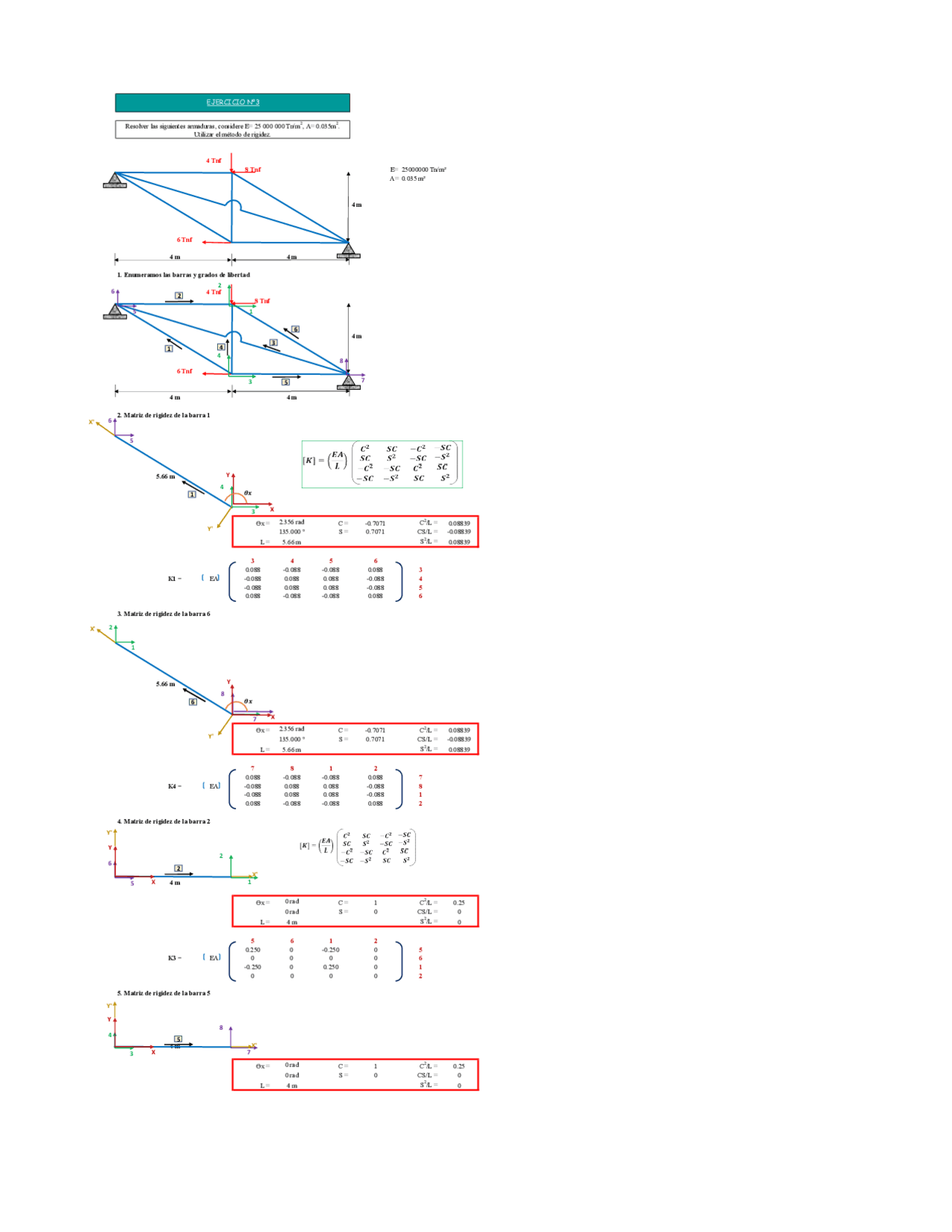 Análisis Estructural I | Ejercicios de Análisis Estructural | Docsity
