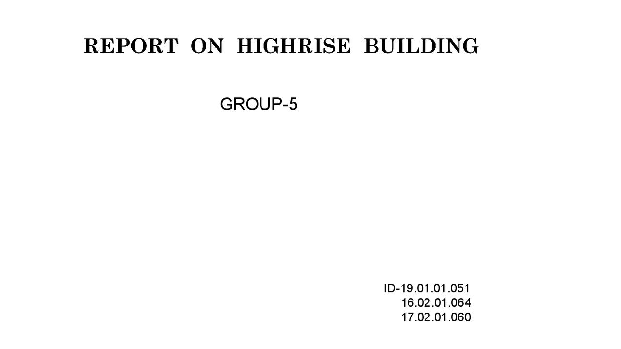 Case study on high rise | Study Guides, Projects, Research Industrial ...