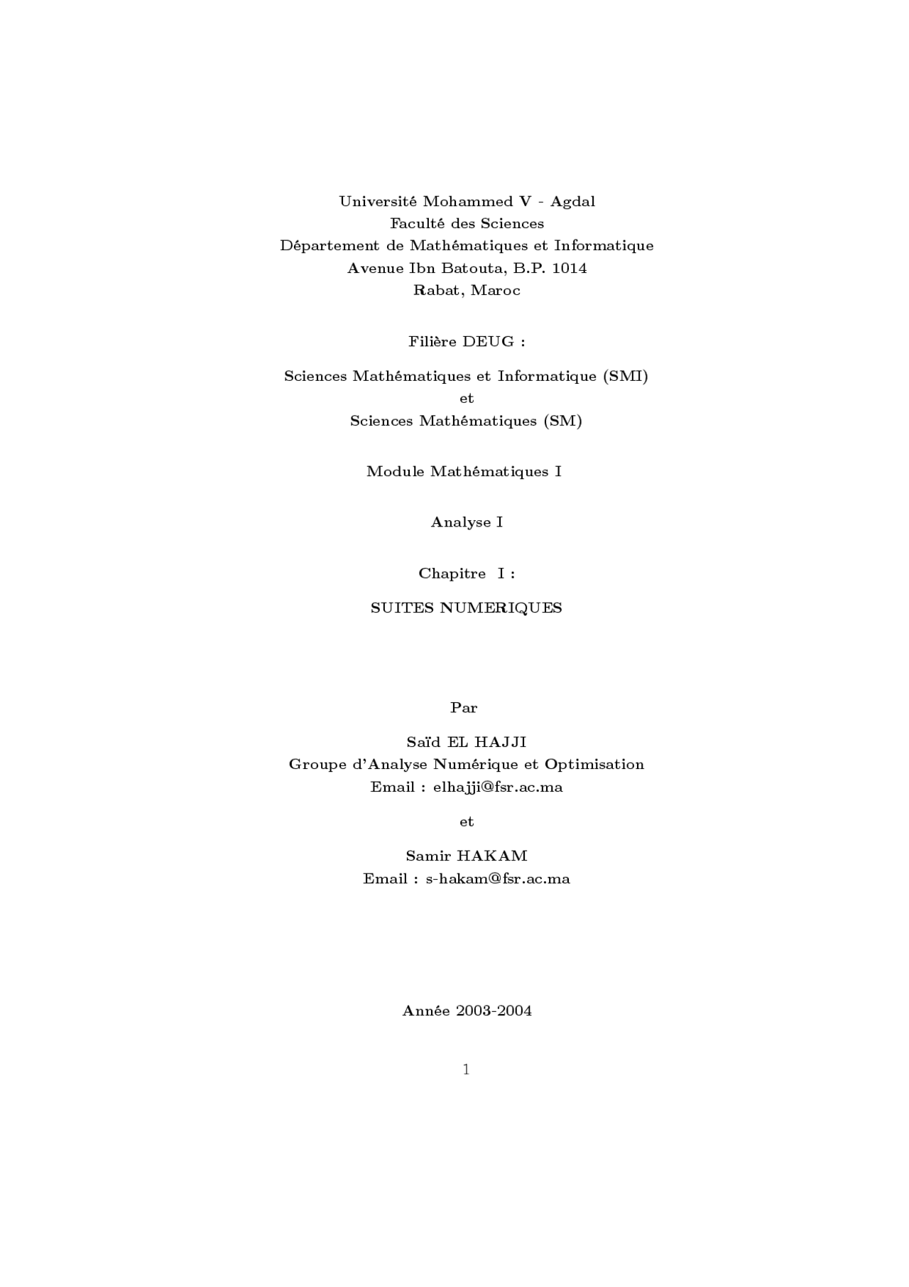 Suite Numérique Suite Algébrique Cours Pdf Schemes And Mind Maps Mathematics Docsity