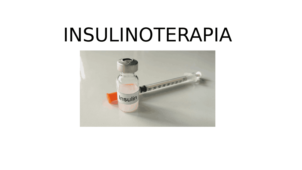 Insulinoterapia manejo de paciente ambulatorio | Esquemas y mapas conceptuales de Biología | Docsity
