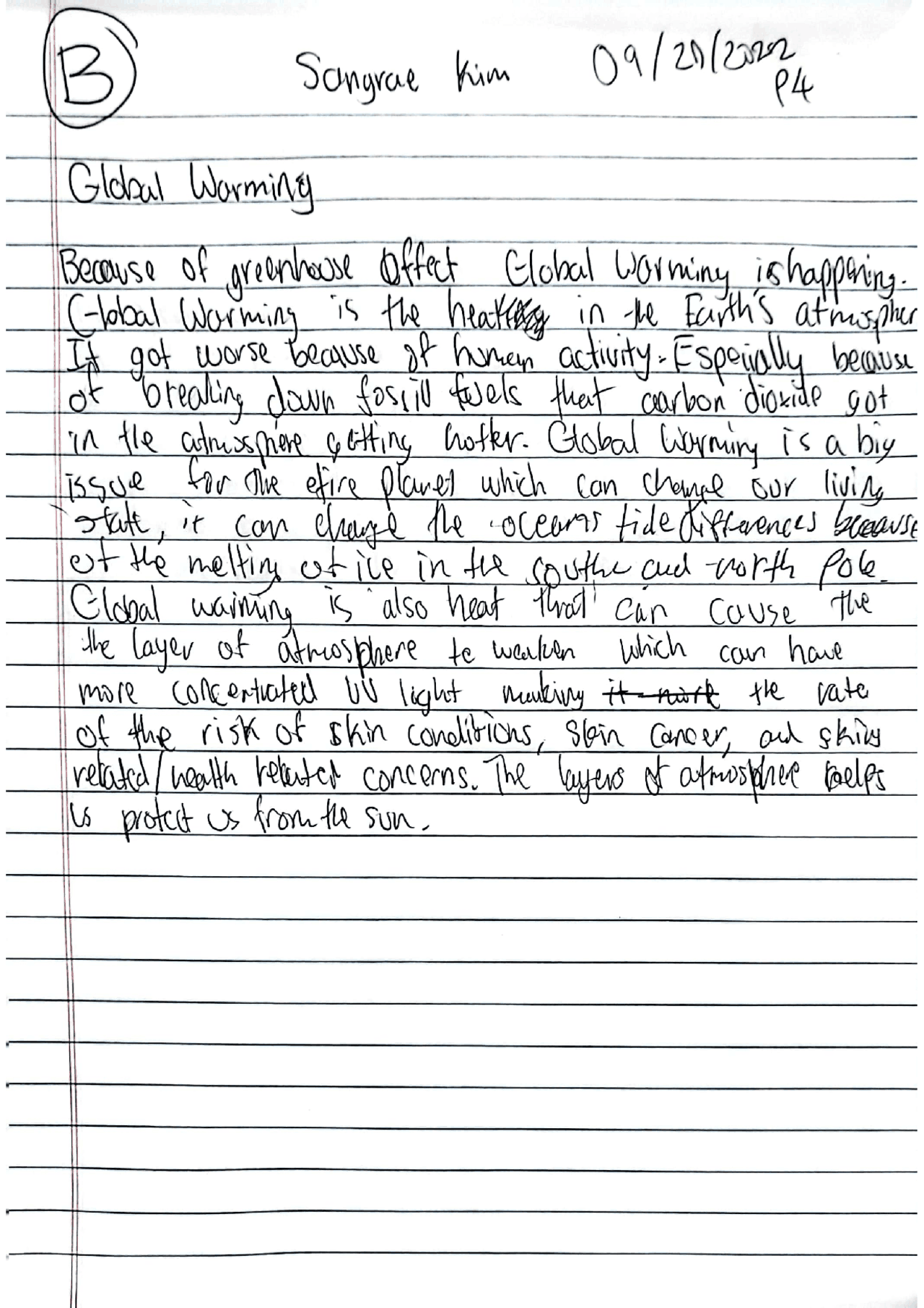 Global Warming Summary And Description Cheat Sheet Environmental