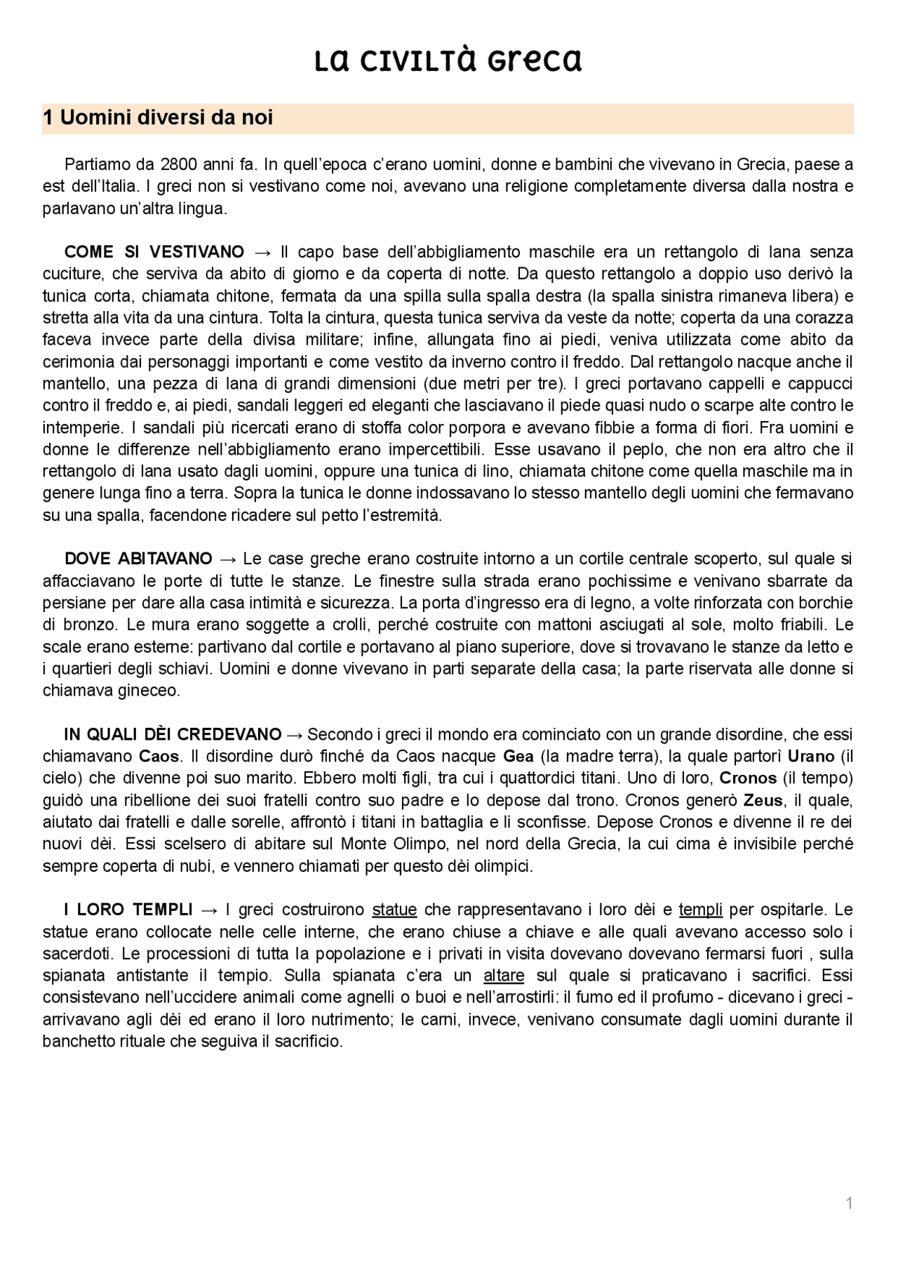 Appunti Sulla Civiltà Greca Appunti Di Storia Docsity