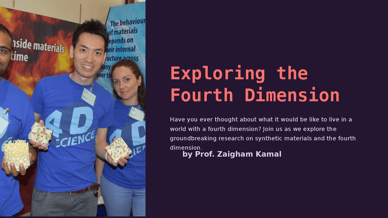 Exploring The Fourth Dimension Slides Advanced Computational Complexity Docsity