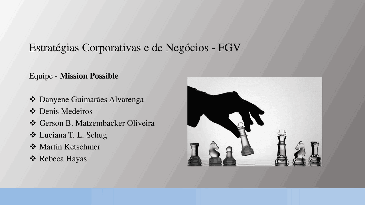 PBL Estratégias Corporativas e de Negócios FGV | Slides Estratégia de ...
