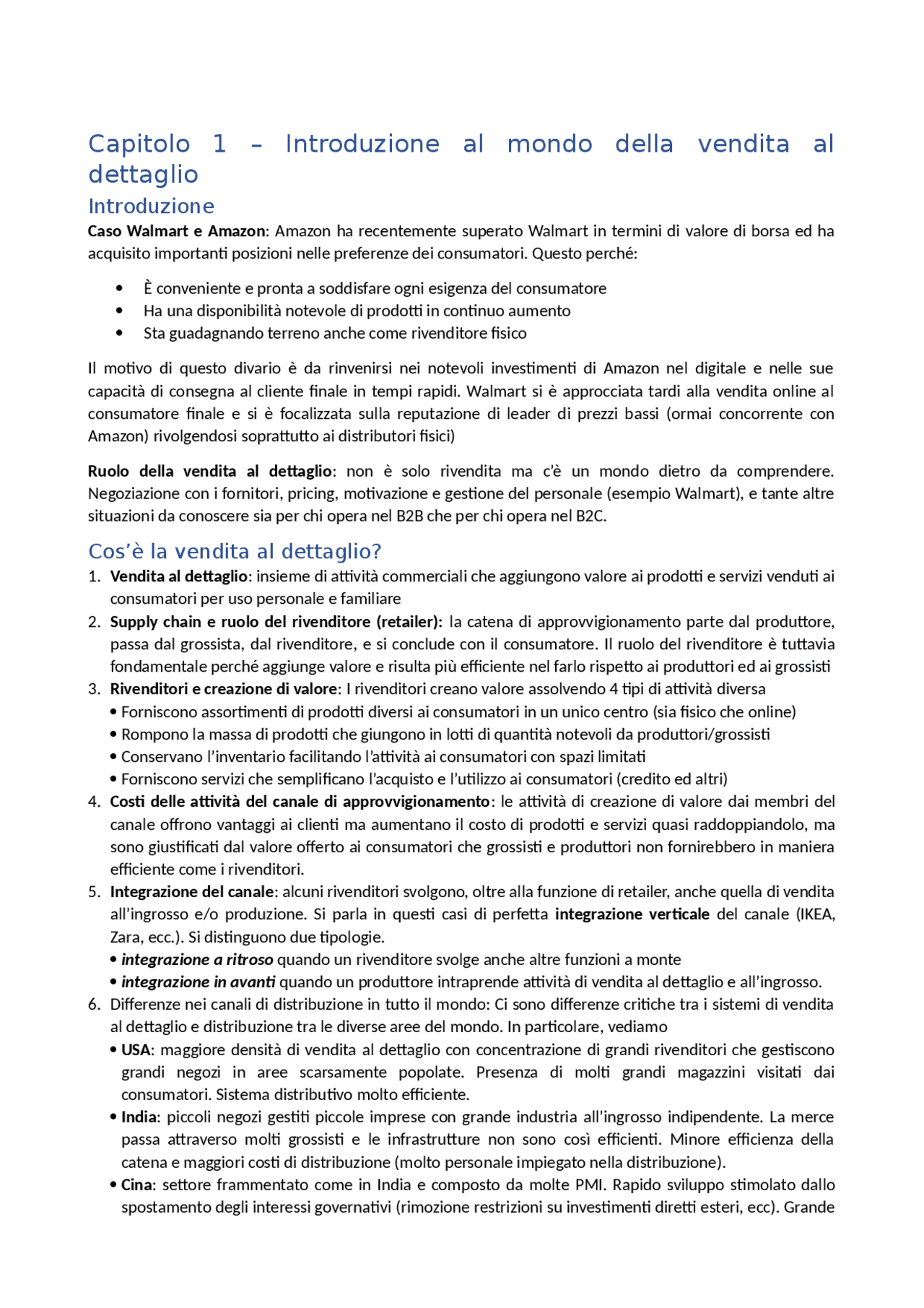 Retailing Management Riassunti Schemi E Mappe Concettuali Di