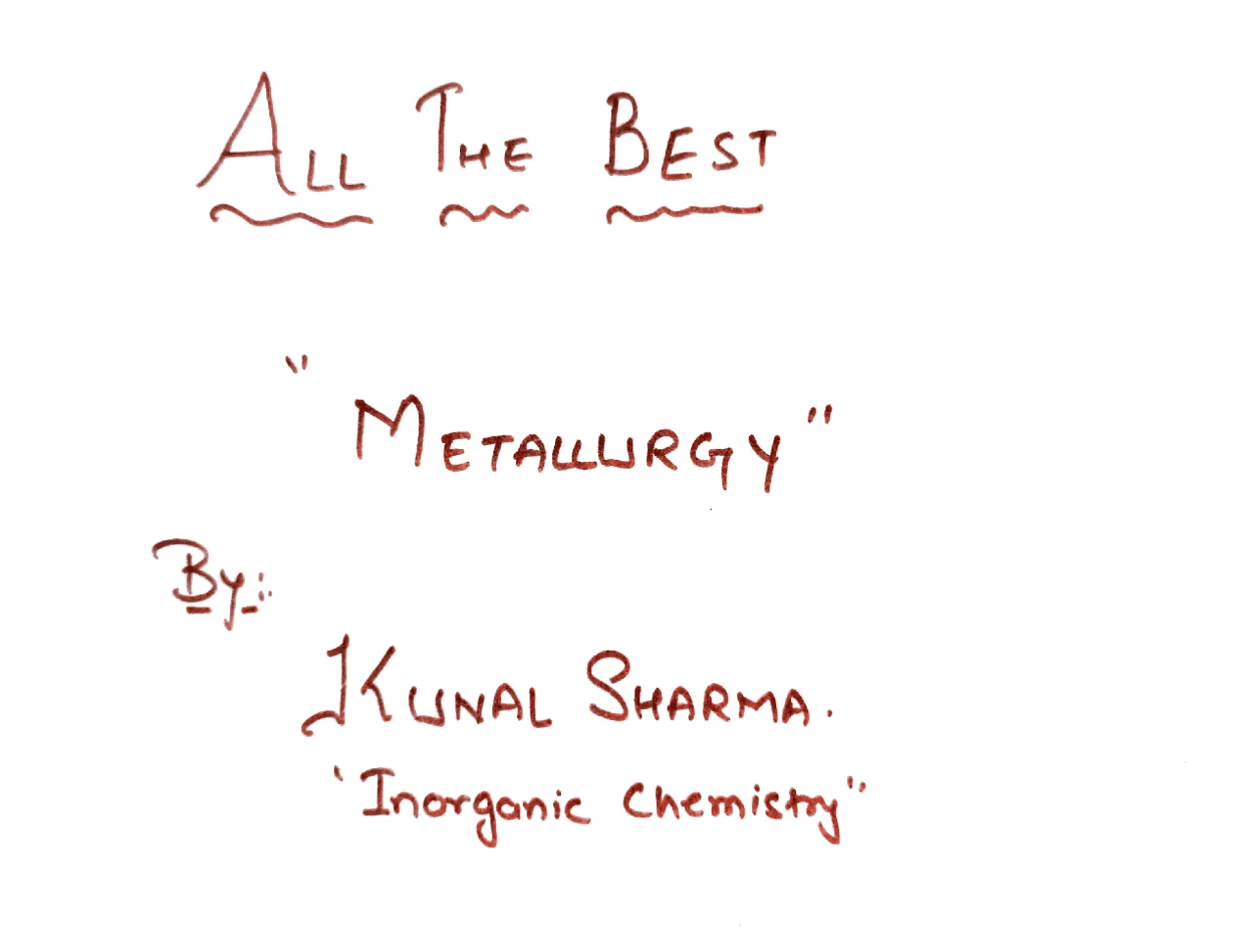 Metallurgy Notes.pdf | Lecture notes Chemistry | Docsity