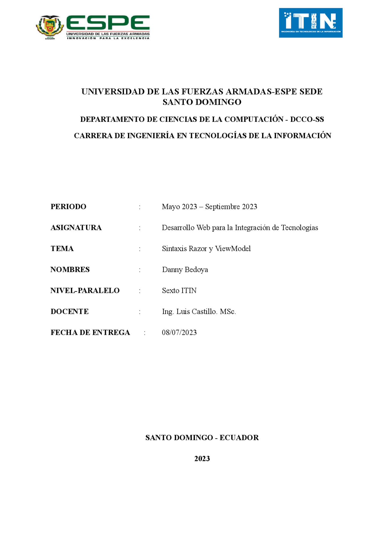 Mvc Desarrollo De Aplicaciones Webtrabajo De Investigación Realizado
