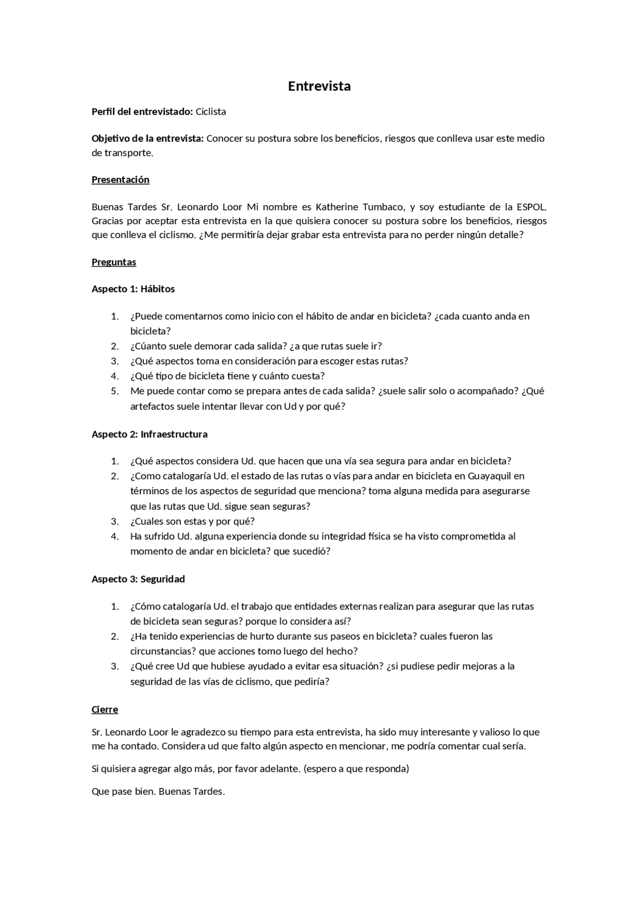 Documentos de preguntas para una entrevista por formularios | Exámenes ...