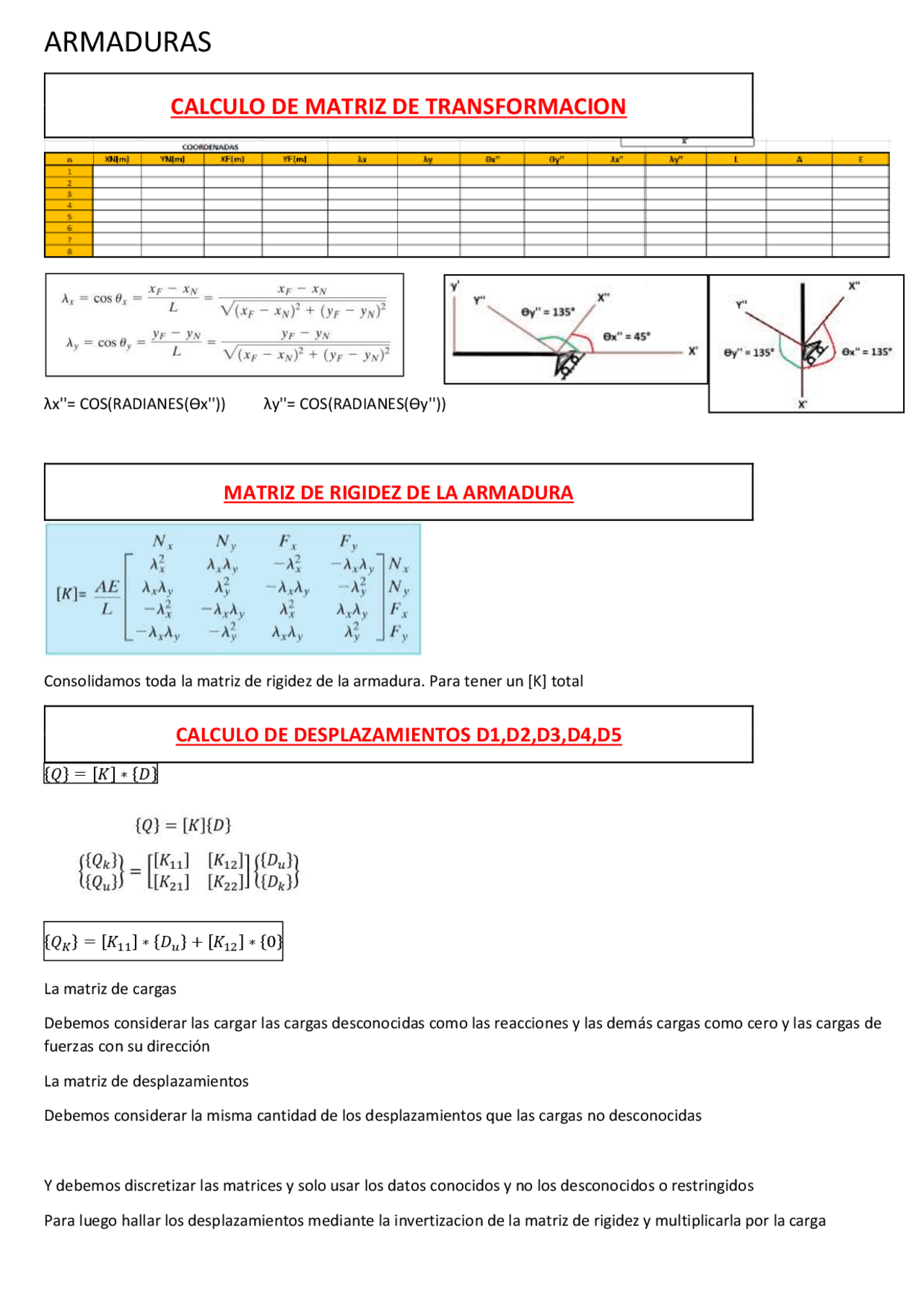 Formulario De Ejercicios Apuntes De Análisis Estructural Docsity