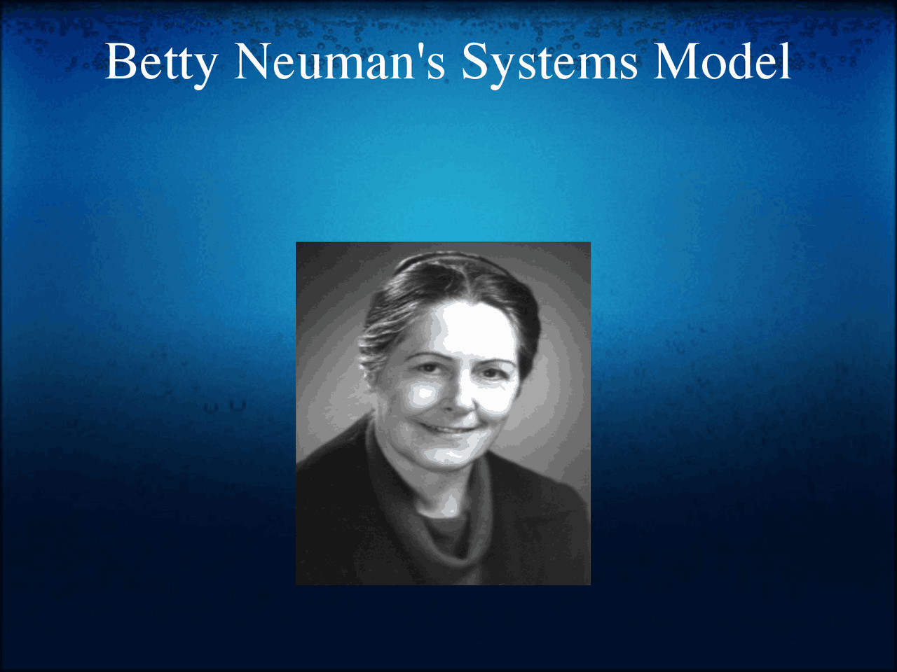 Nursing Theory: Betty Neuman's Systems Model | Study Guides, Projects, Research Nursing | Docsity