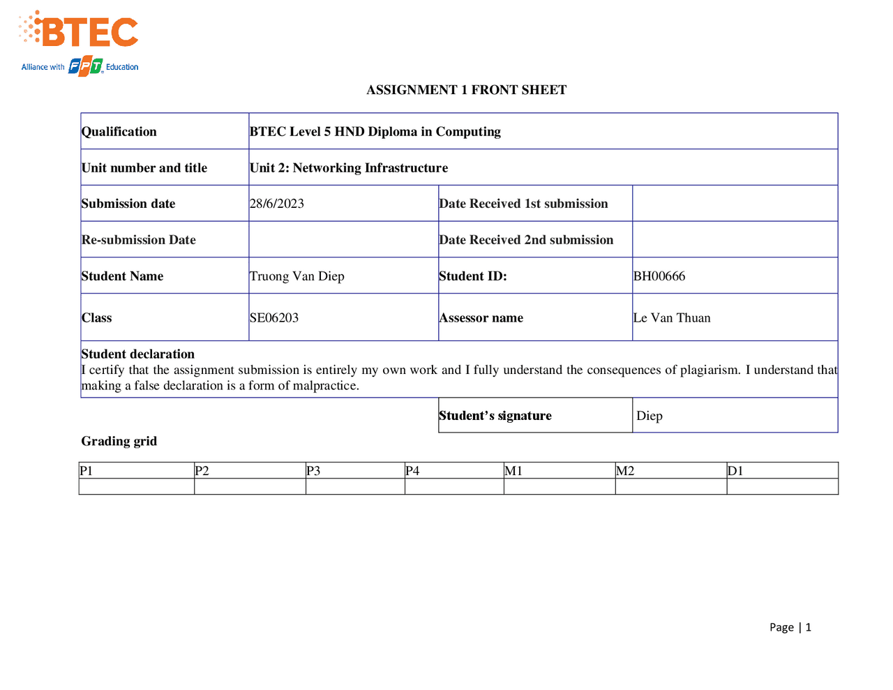 Networking Assignment 1 Thesis Information Technology Docsity