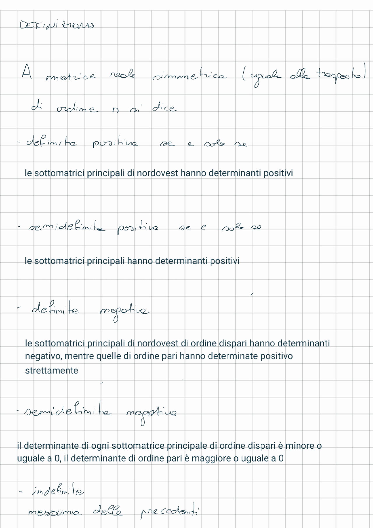 Quarta lezione di matematica | Schemi e mappe concettuali di Matematica Generale | Docsity