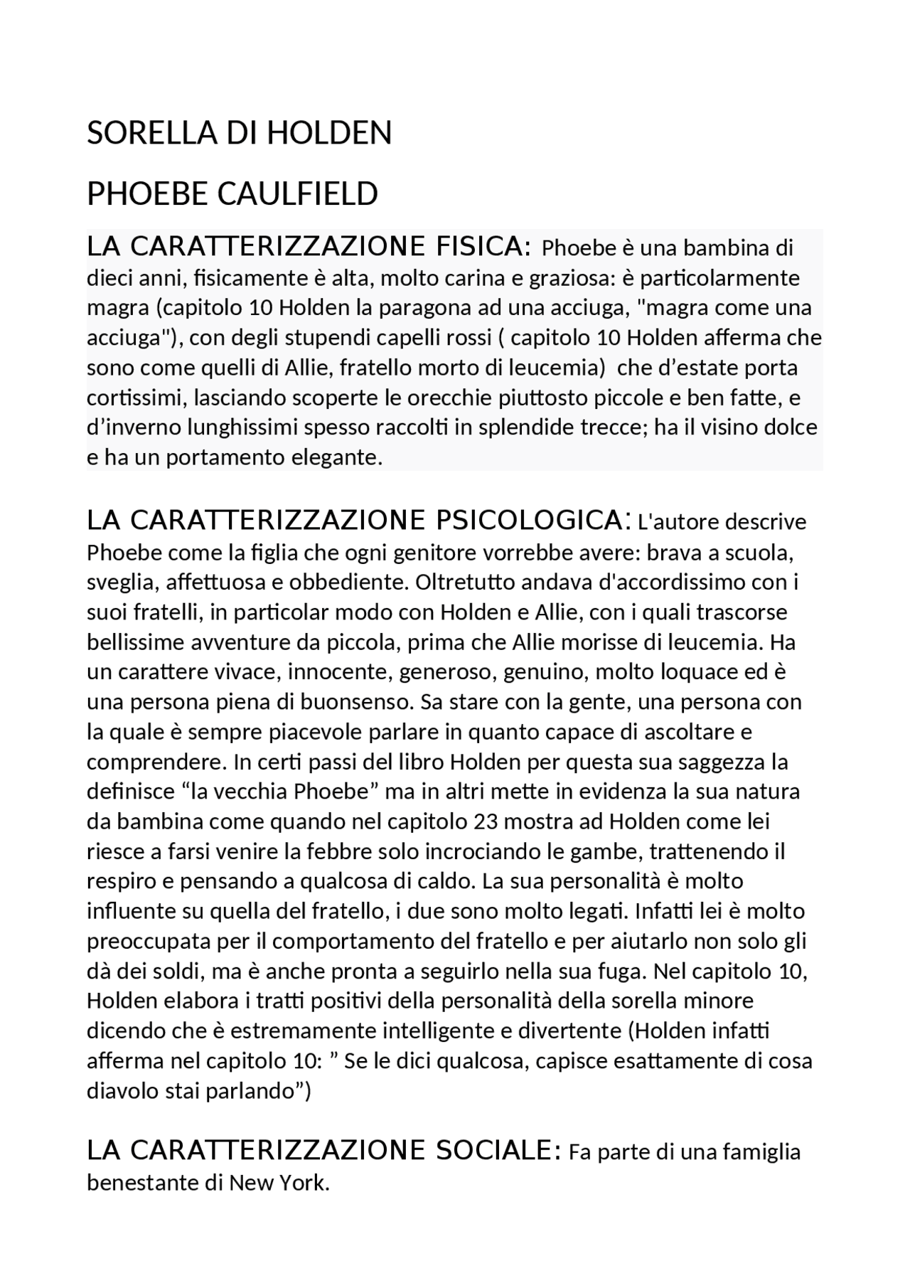 Il Libro Giovane Holden Schemi E Mappe Concettuali Di Italiano Docsity