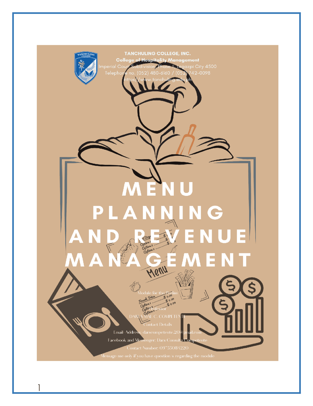 HMPE 4_Menu Design and Revenue Management. | Exams Advanced Education ...