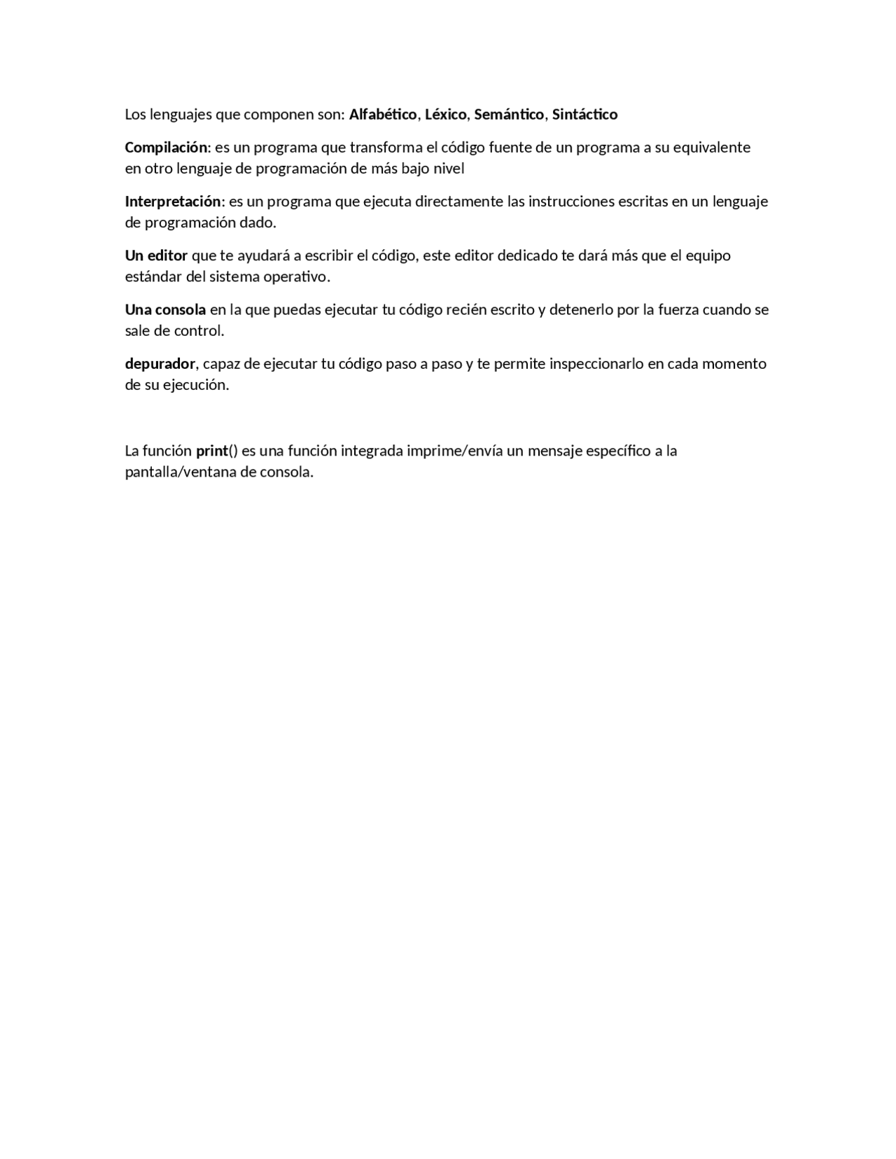 Trata sobre los conceptos del lenguaje de programación python | Guías ...