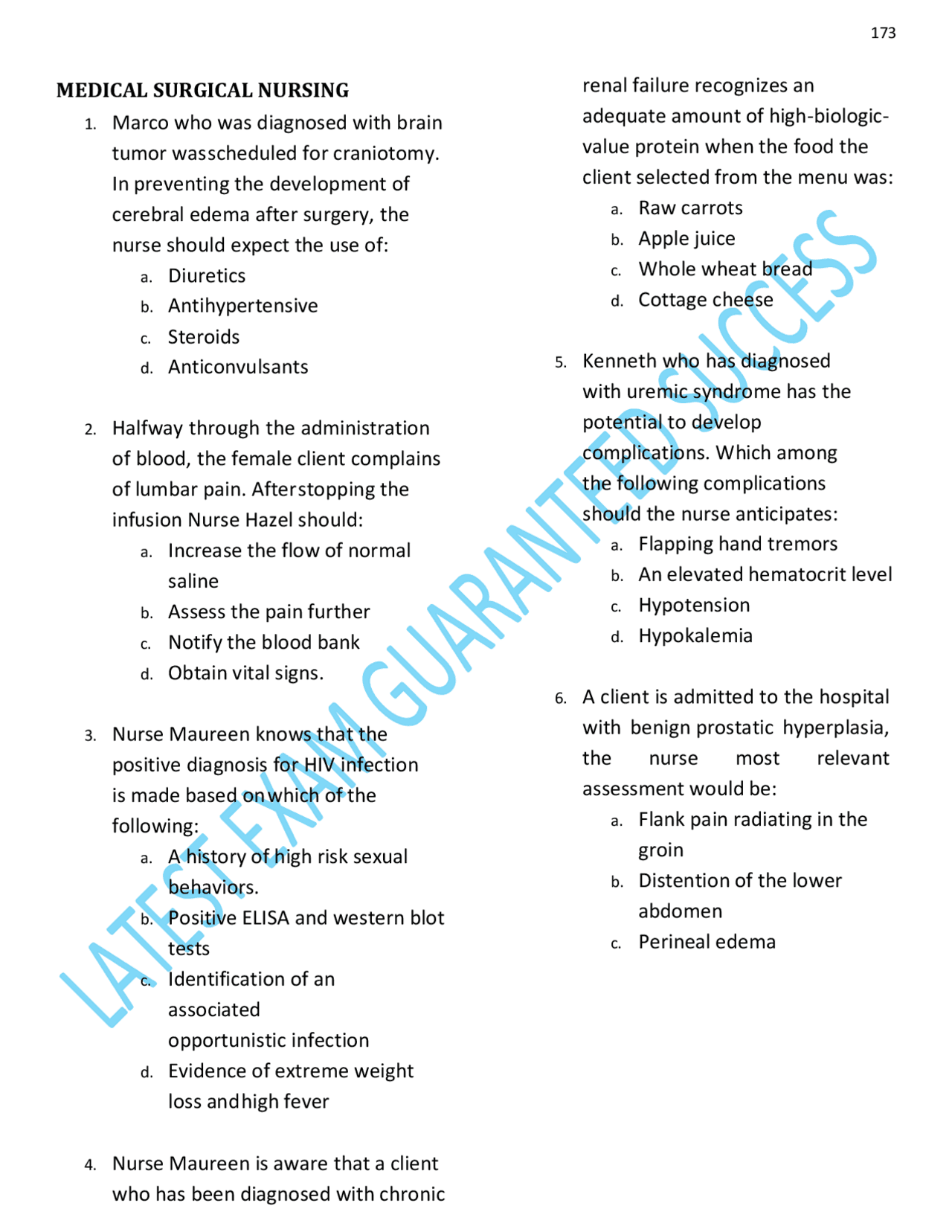 Medical Surgery Nursing 2023 Graded A+ | Exams Nursing | Docsity