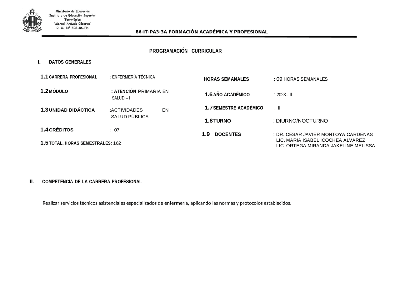 Silabus Y Programacion Apuntes De Salud Pública Docsity