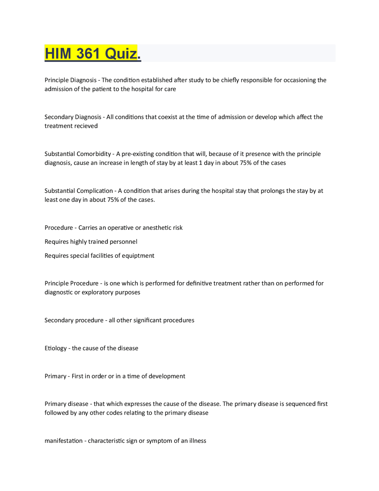 him_361_quiz.pdf/him_361_quiz.pdf | Exams Chemistry | Docsity