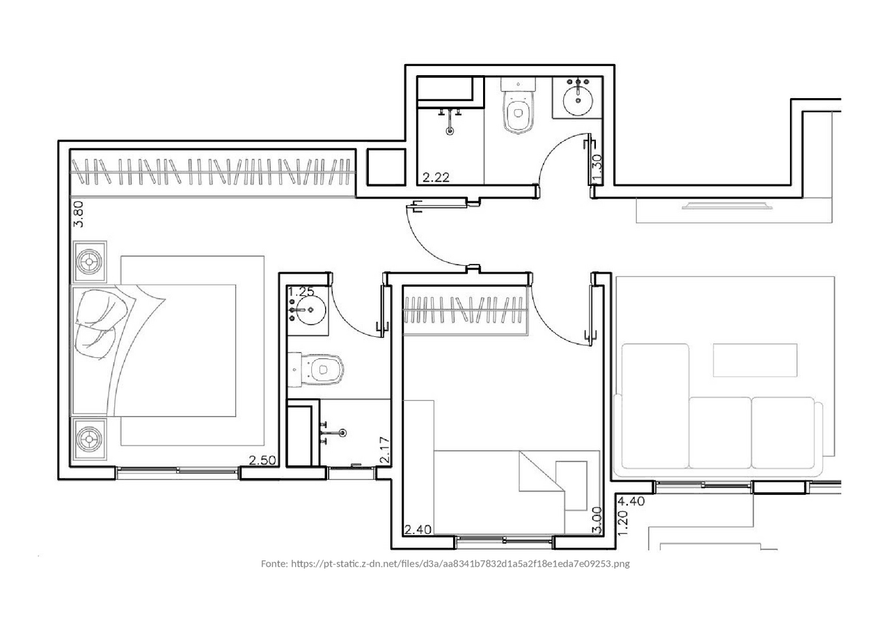 Modelo de planta baixa | Resumos Arquitetura | Docsity