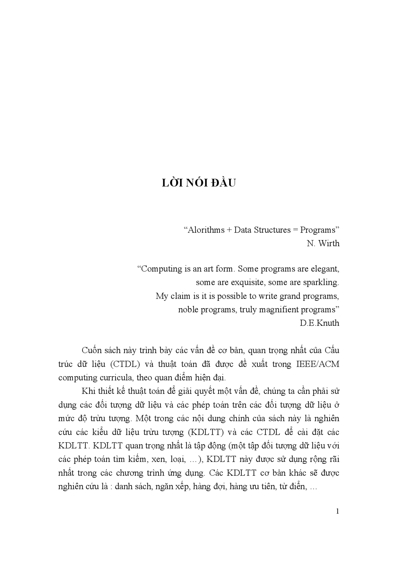 Cấu trúc dữ liệu và giải thuật-Data Structure and Algorithms | Study Guides, Projects, Research ...