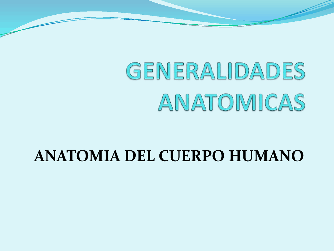 Generalidades Anatomia | Diapositivas de Anatomía | Docsity