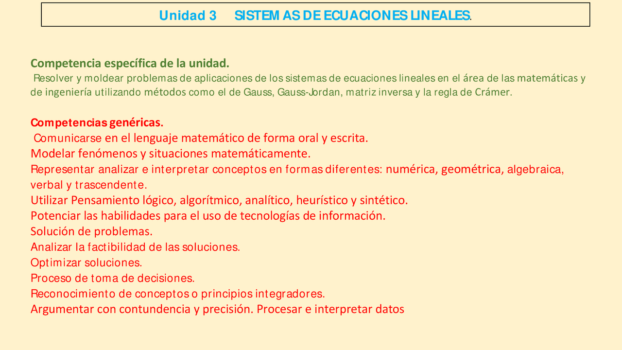 ALGEBRA LINEAL u3 DIAPOSITIVAS EXPLICACION | Diapositivas de Álgebra ...