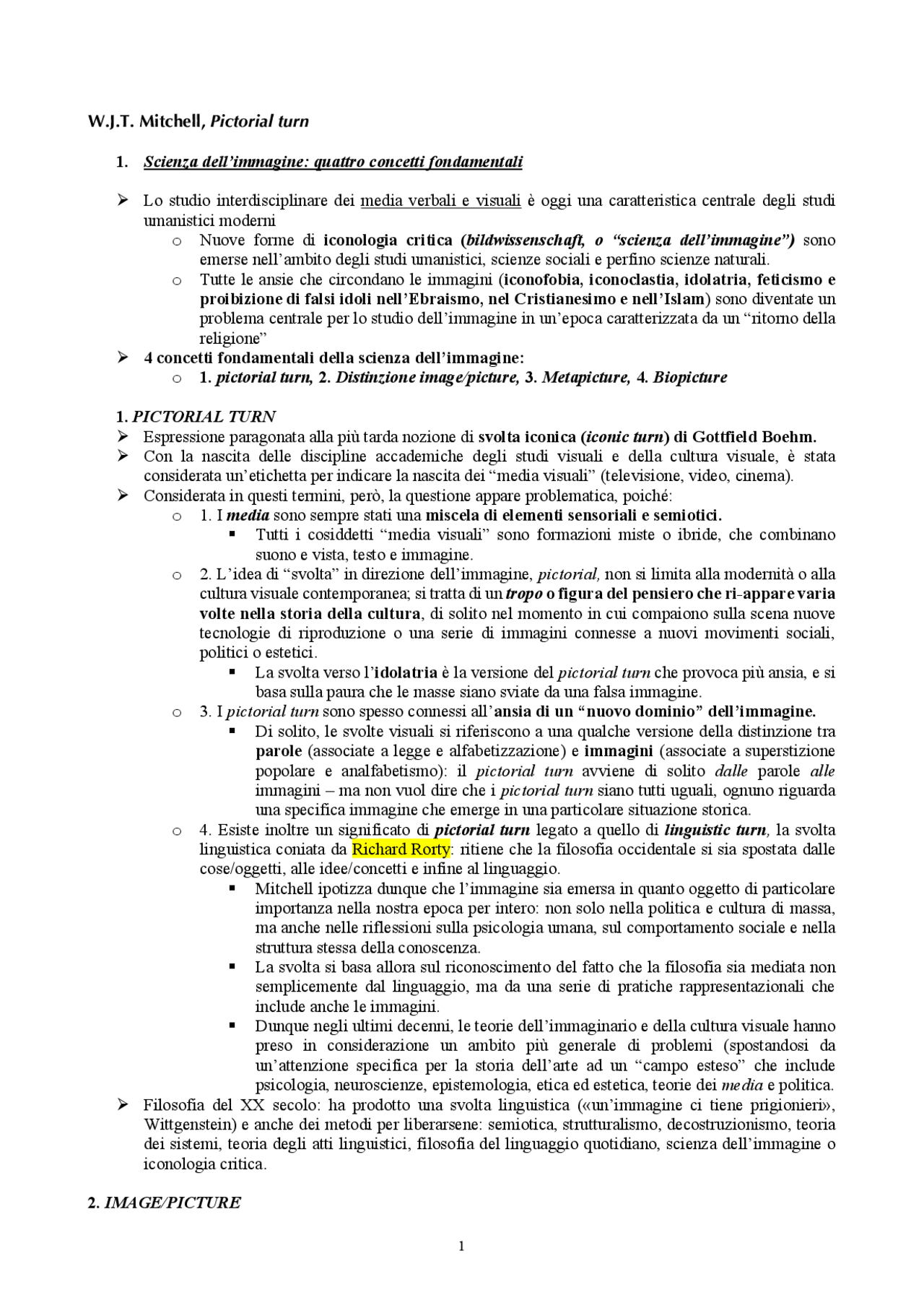 W. J. T. Mitchell, "Pictorial Turn: saggi di cultura visuale" | Sintesi ...