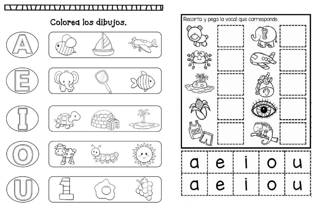 COMPLETAR VOCALES EN GUIAS | Ejercicios de Lenguaje y práctica musical ...