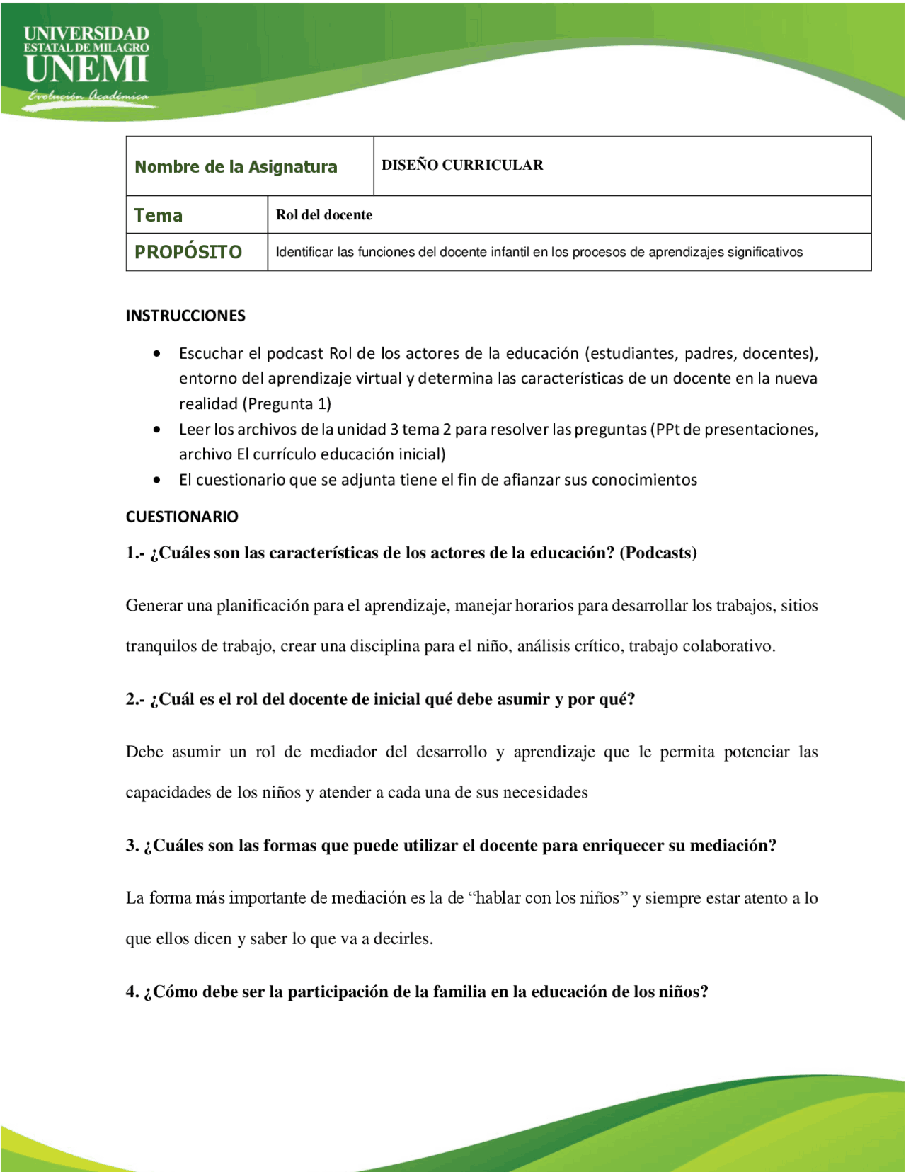 EJERCICIOS PRACTICOS | Ejercicios de Diseño | Docsity