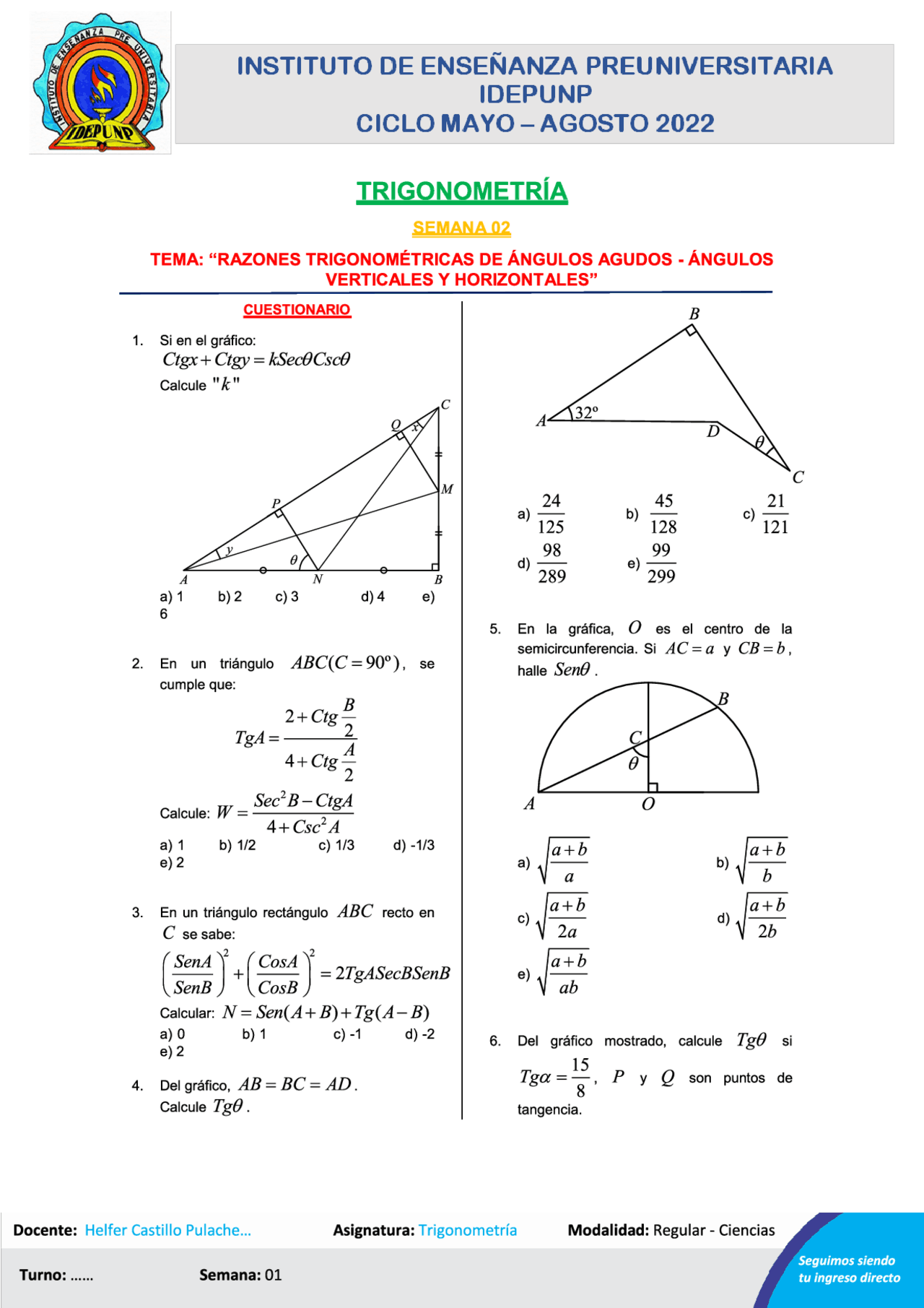 El álgebra elemental postula distintas leyes que permiten conocer las ...