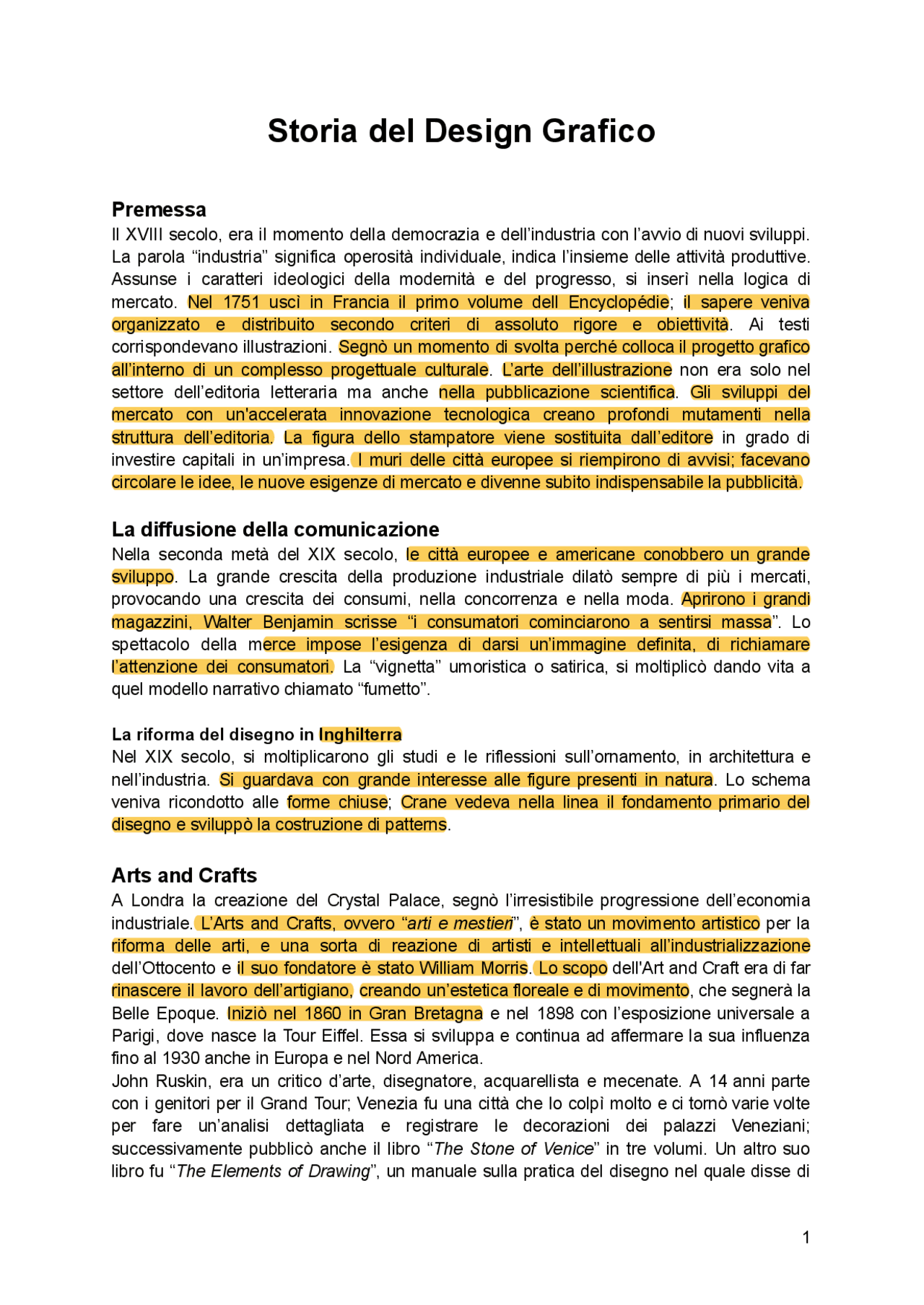 Storia del Design Grafico | Sintesi del corso di Storia del Design ...